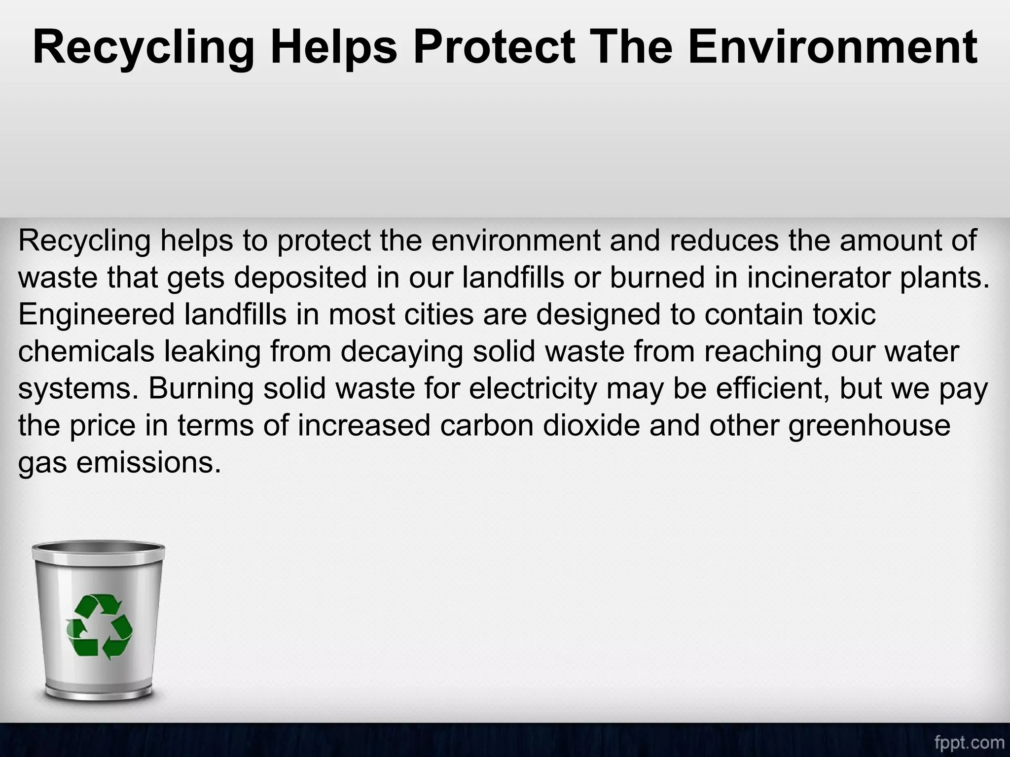 Benefits of recycling | PPT