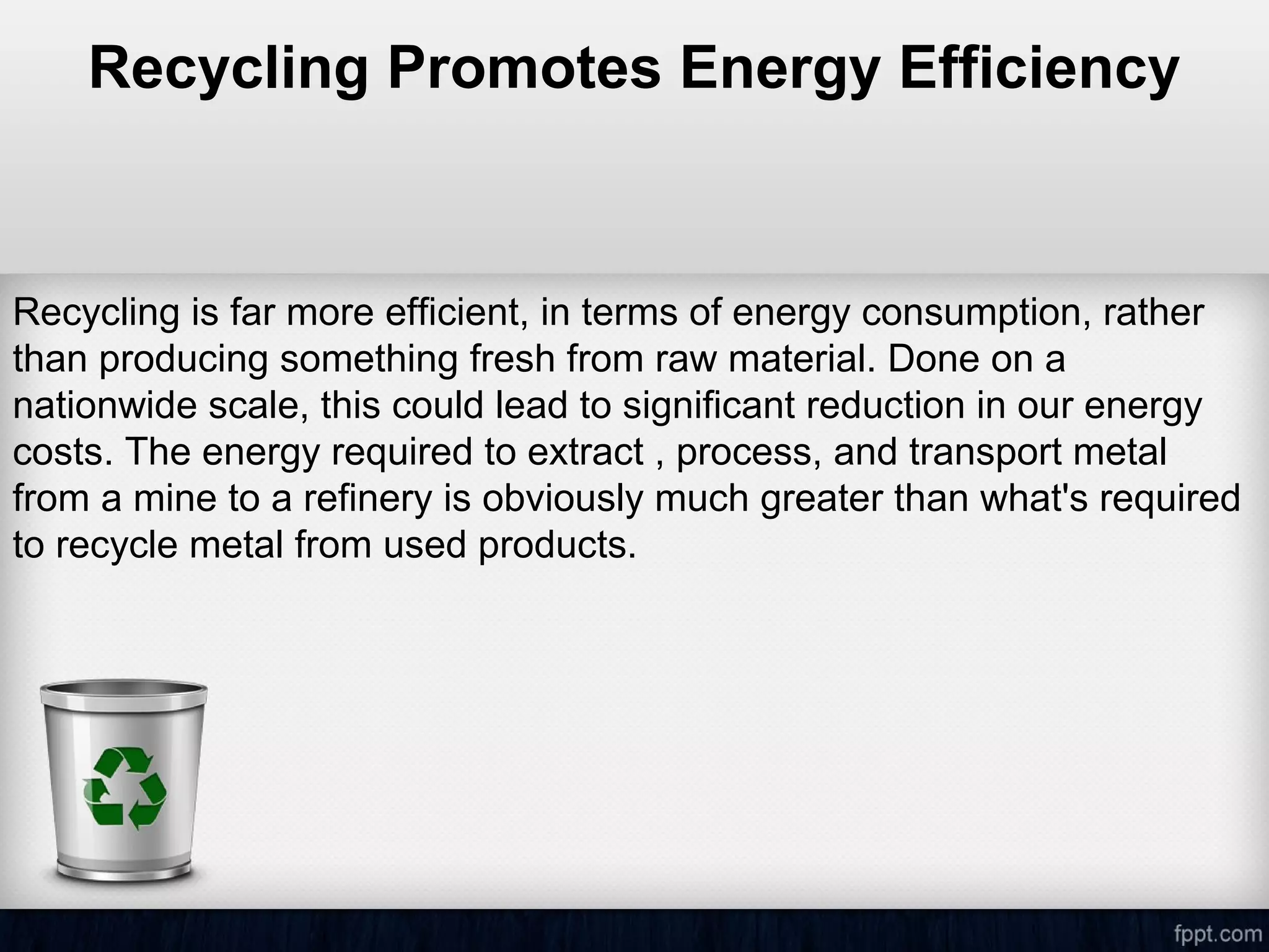 Benefits of recycling | PPT