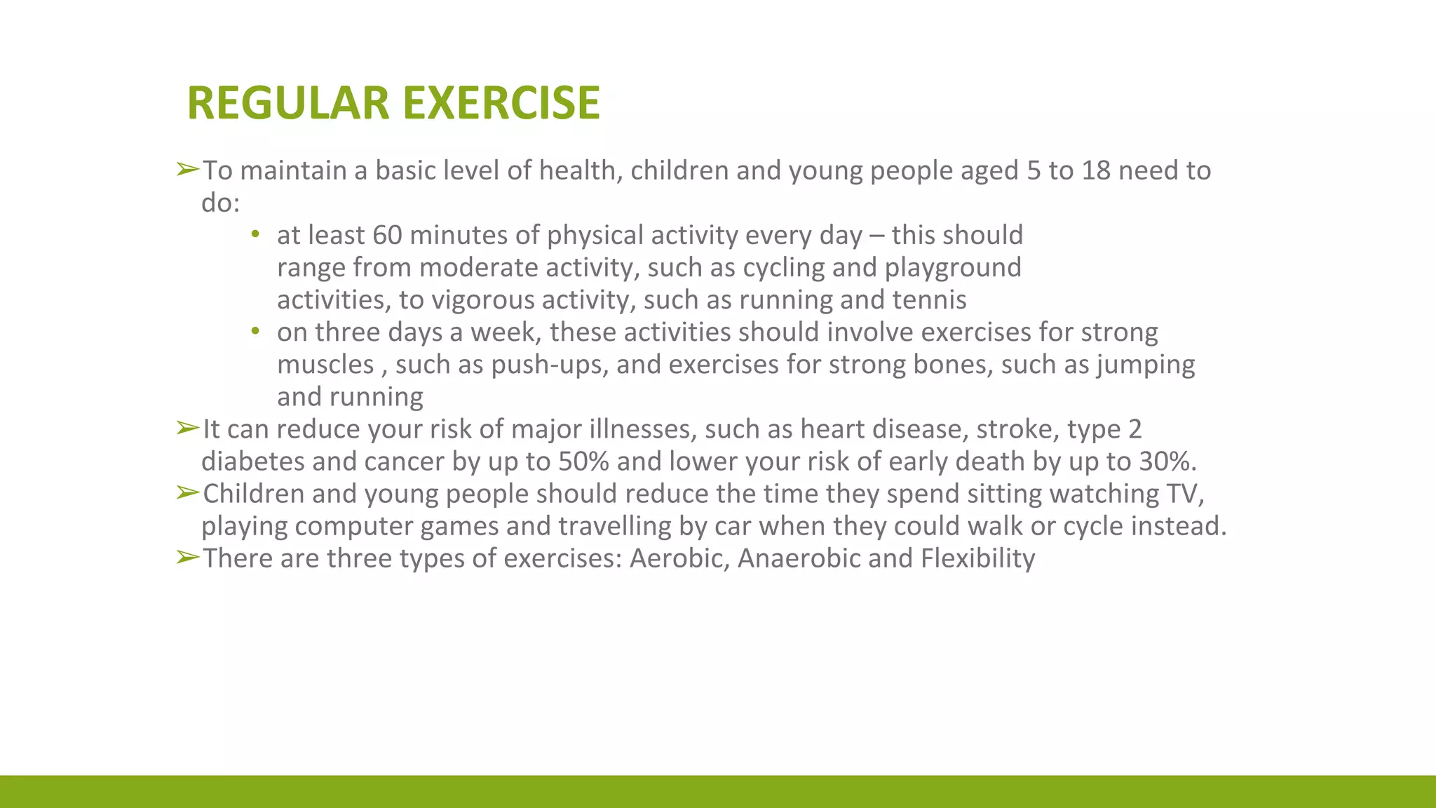 Benefits of regular exercise | PPTX