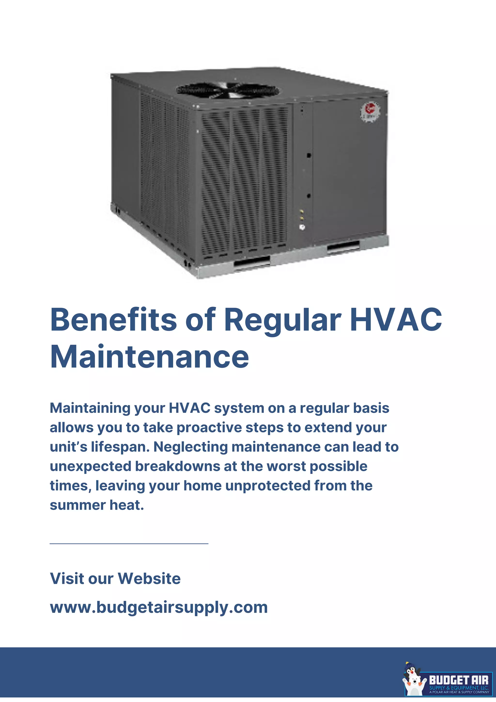 Benefits of Regular HVAC Maintenance | PDF