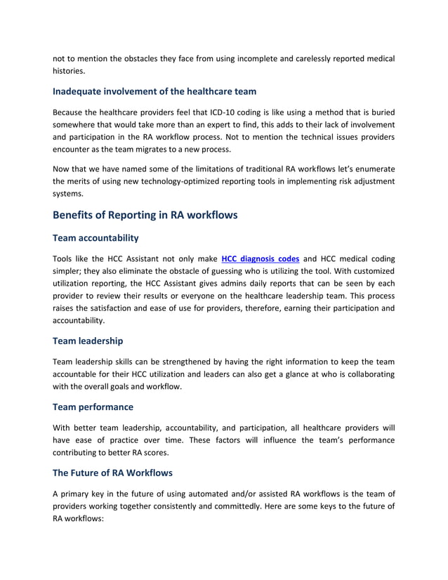 Benefits of Reporting Tools for Risk Adjustment Workflows | PDF