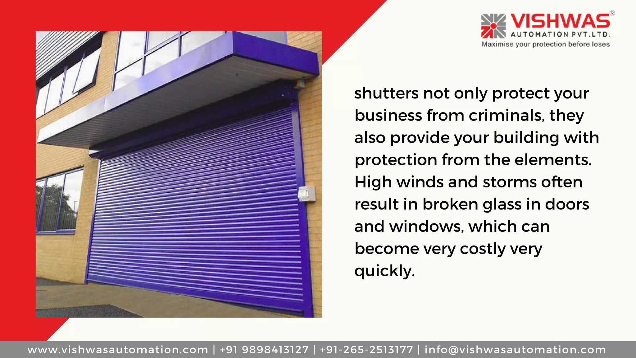 Benefits of Rolling Shutters | Vishwas Automation | PDF