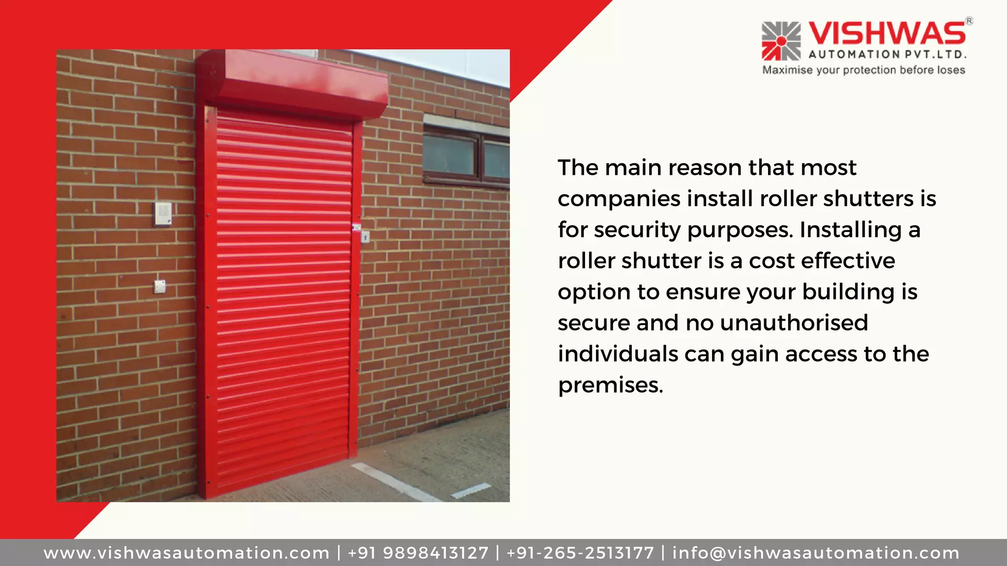 Benefits of Rolling Shutters | Vishwas Automation | PDF