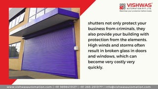 Benefits of Rolling Shutters | Vishwas Automation | PDF