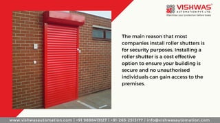 Benefits of Rolling Shutters | Vishwas Automation | PDF