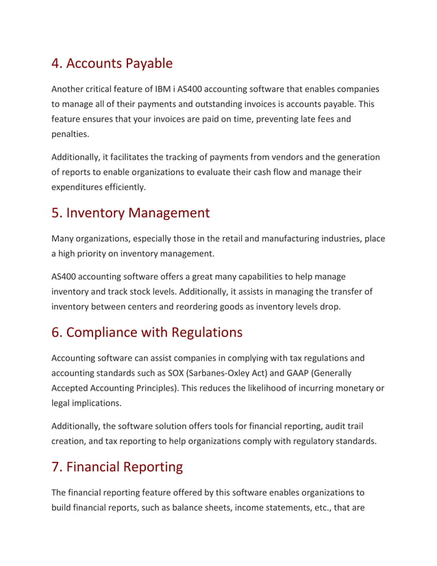 Benefits of Running Accounting Software on AS400 Operating System | PDF | Computer Software and ...