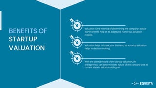 Benefits of startup valuation and Important methods | PPT