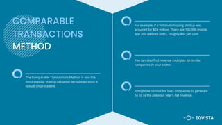 Benefits of startup valuation and Important methods | PPT