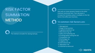 Benefits of startup valuation and Important methods | PDF