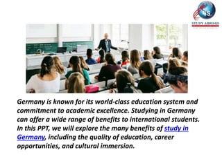 Germany: A Land of Innovation and Excellence in Education | PPT