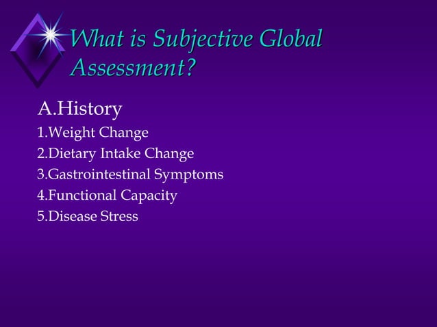 Benefits of Subjective Global Assessment..pdf | Medical Tests | Medical ...