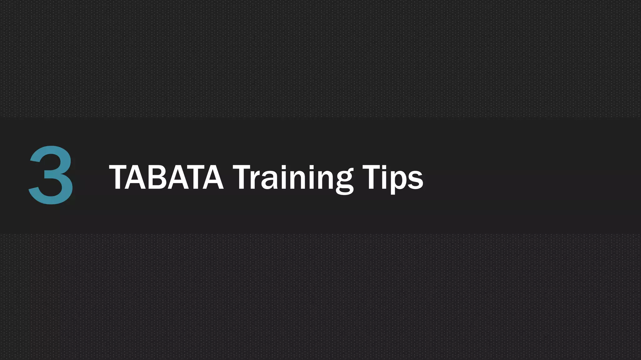 Benefits of tabata training | PPTX