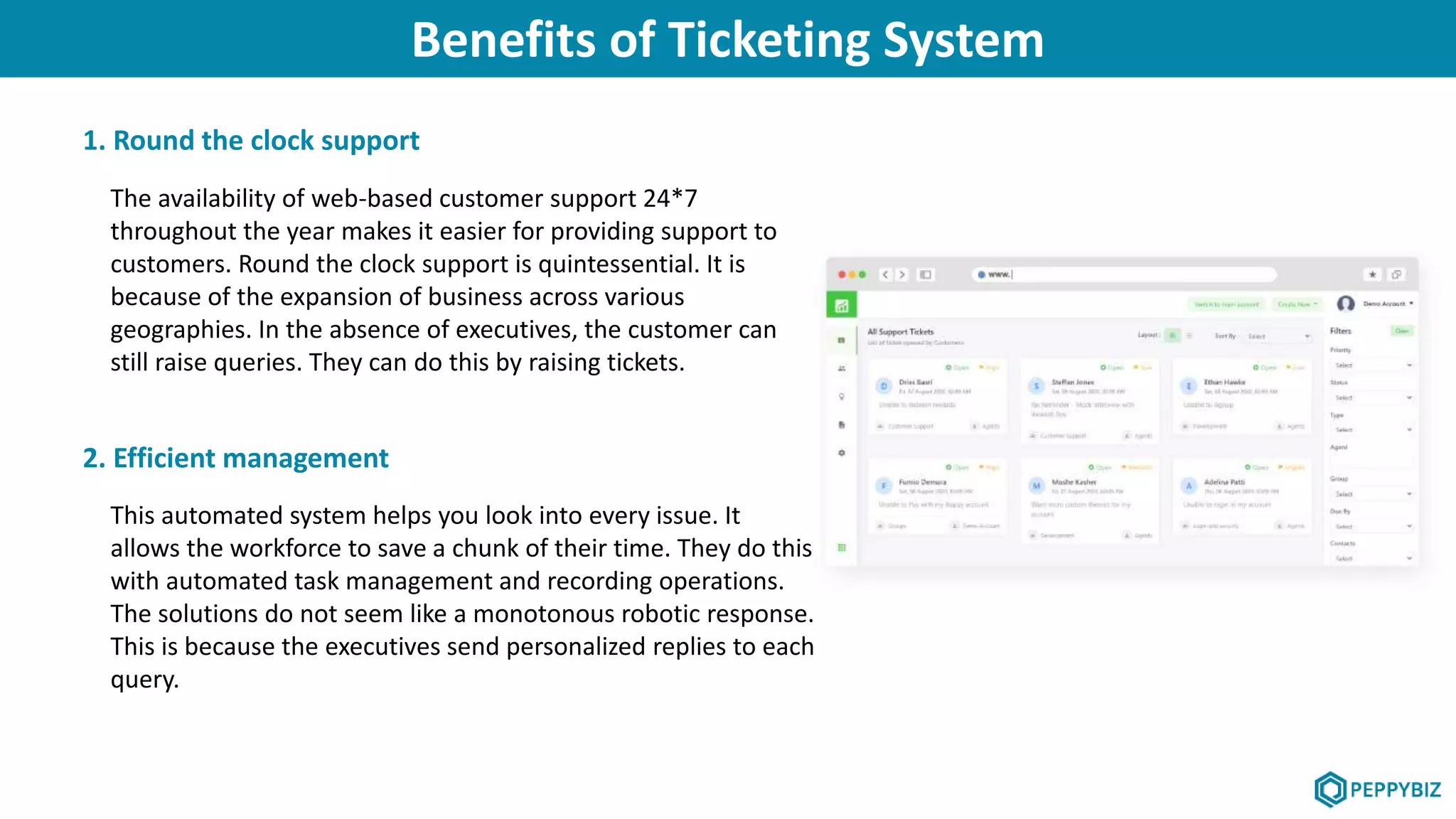 Benefits of Using Ticketing System. | PPTX