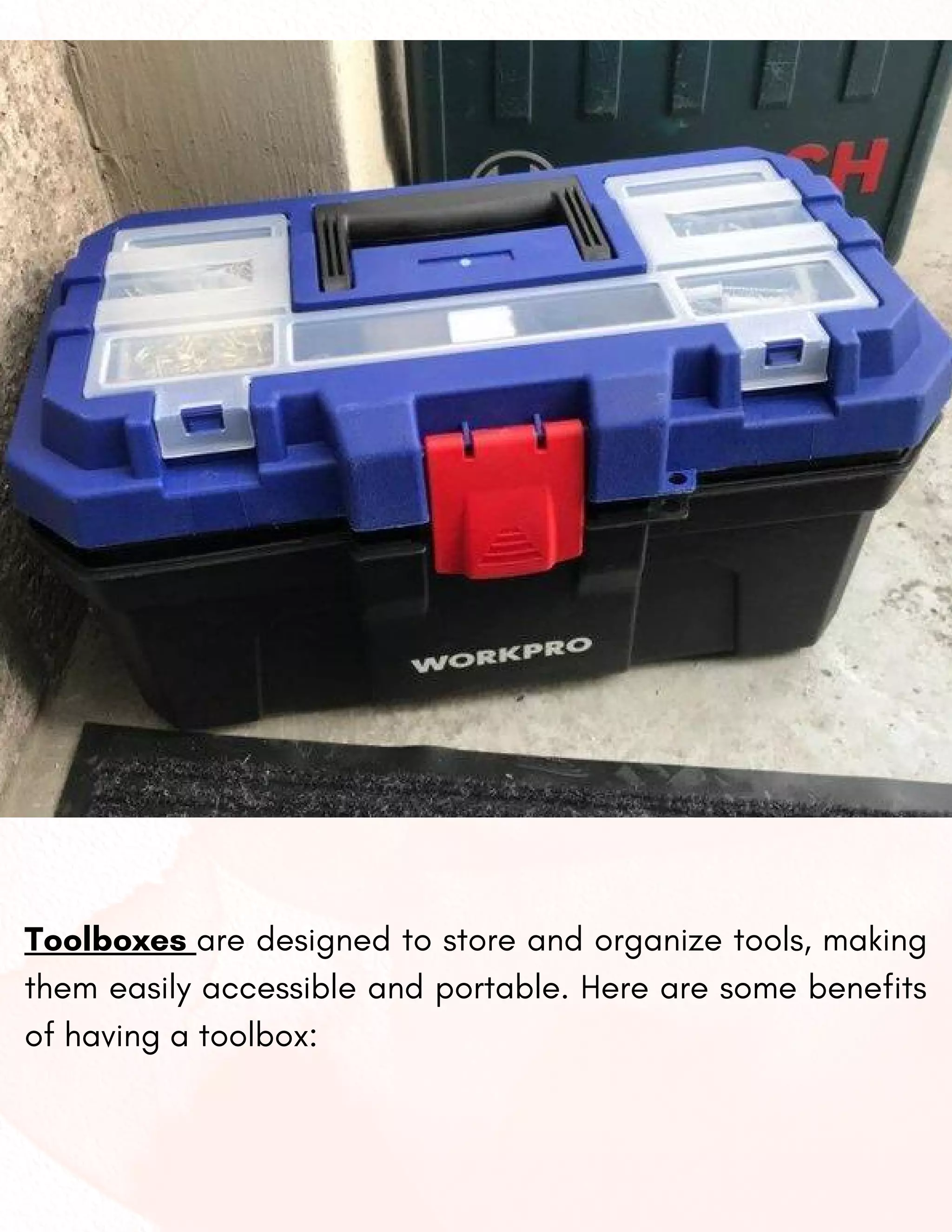 Benefits of Tool Box - HR Sports | PDF