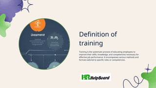 Benefits of Training, Importance of Training | PPT