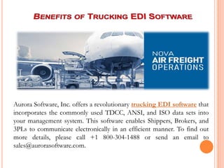Benefits of Trucking EDI Software | PPTX