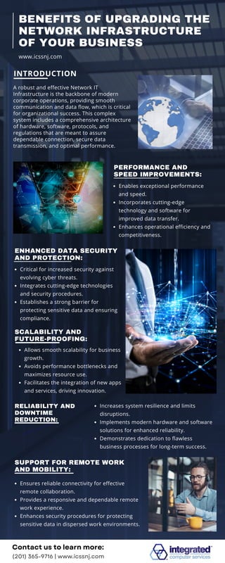 Benefits Of Upgrading The Network Infrastructure Of Your Business info | PDF | Computer ...
