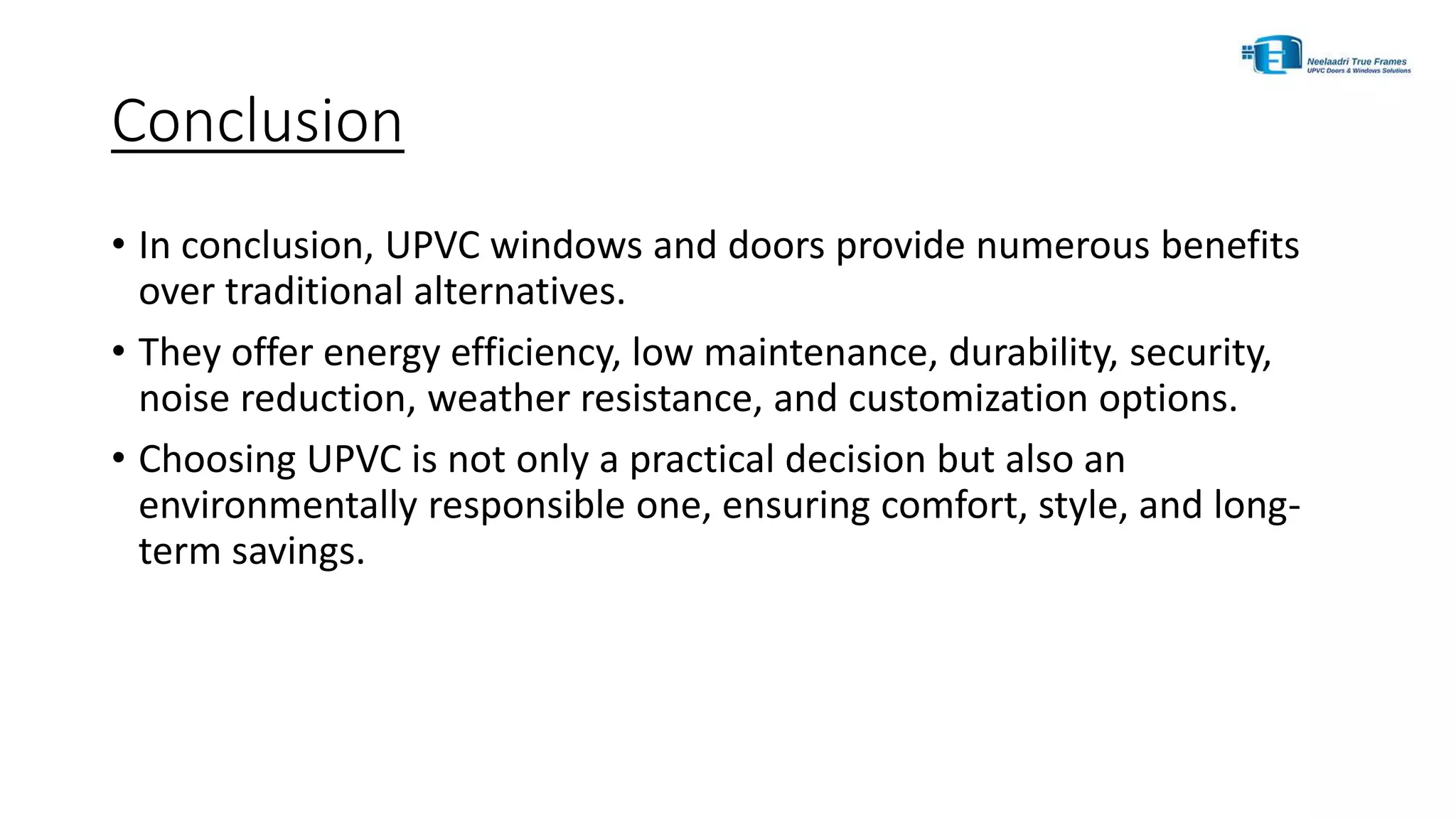 Benefits of UPVC Windows and Doors.pptx