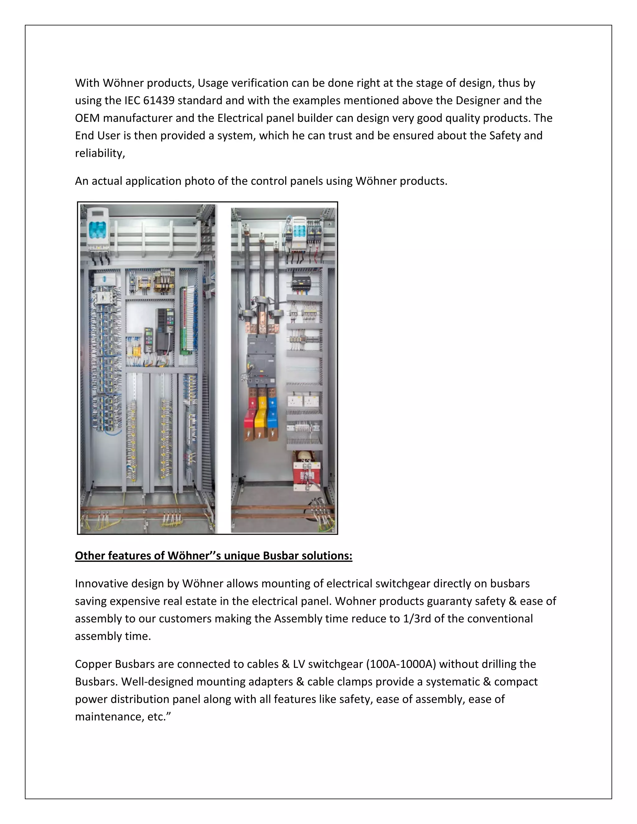 Benefits of using iec 61439 standard in electrical busbar systems | PDF