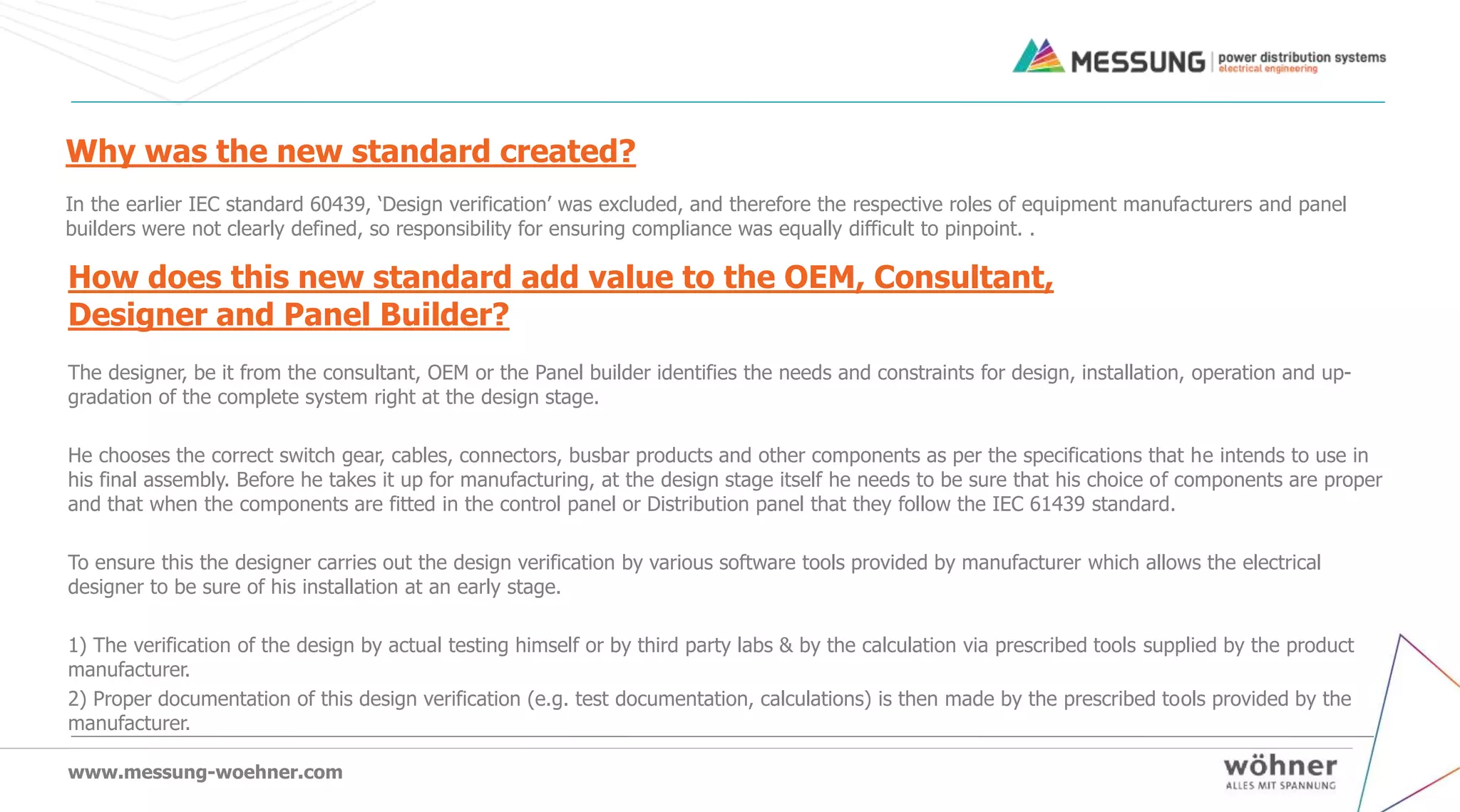 Benefits of using iec 61439 standard in electrical busbar systems | PPTX