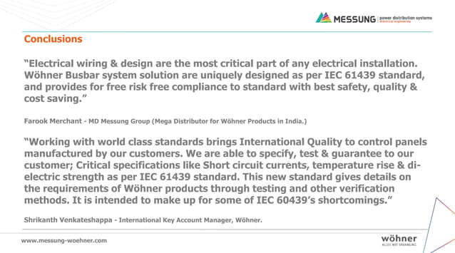 Benefits of using iec 61439 standard in electrical busbar systems ...