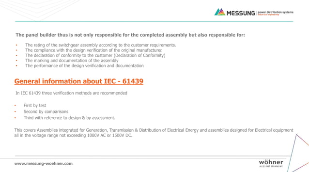 Benefits of using iec 61439 standard in electrical busbar systems ...