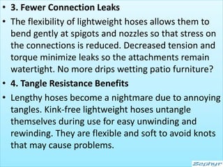 Benefits Of Using Lightweight Water Hose For Every Gardener.pptx