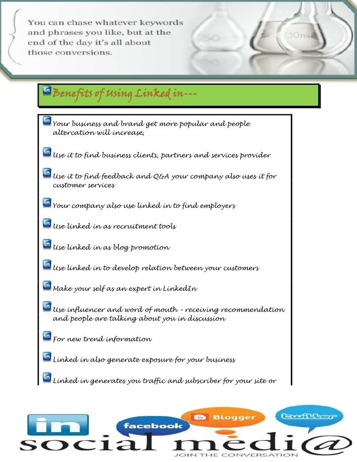 Benefits Of Using Linked In