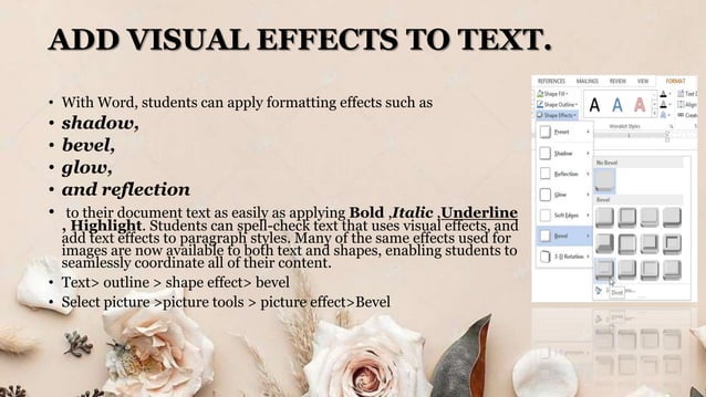 Benefits of using ms word in education by javeria azam | PPTX