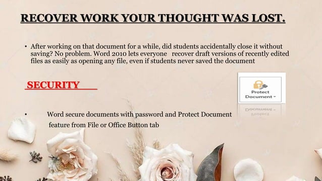 Benefits of using ms word in education by javeria azam | PPTX