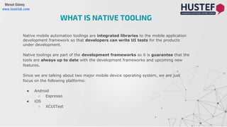 Benefits of using native automation tooling for mobile application ...