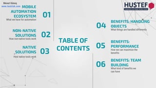Benefits of using native automation tooling for mobile application ...