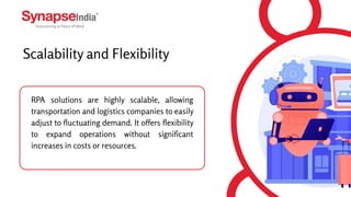 Improve Customer Service with RPA in Transportation | PPT