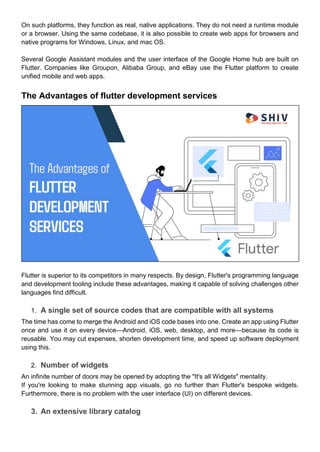 Top Benefits of Flutter App Development Services - An Insightful Blog | PDF