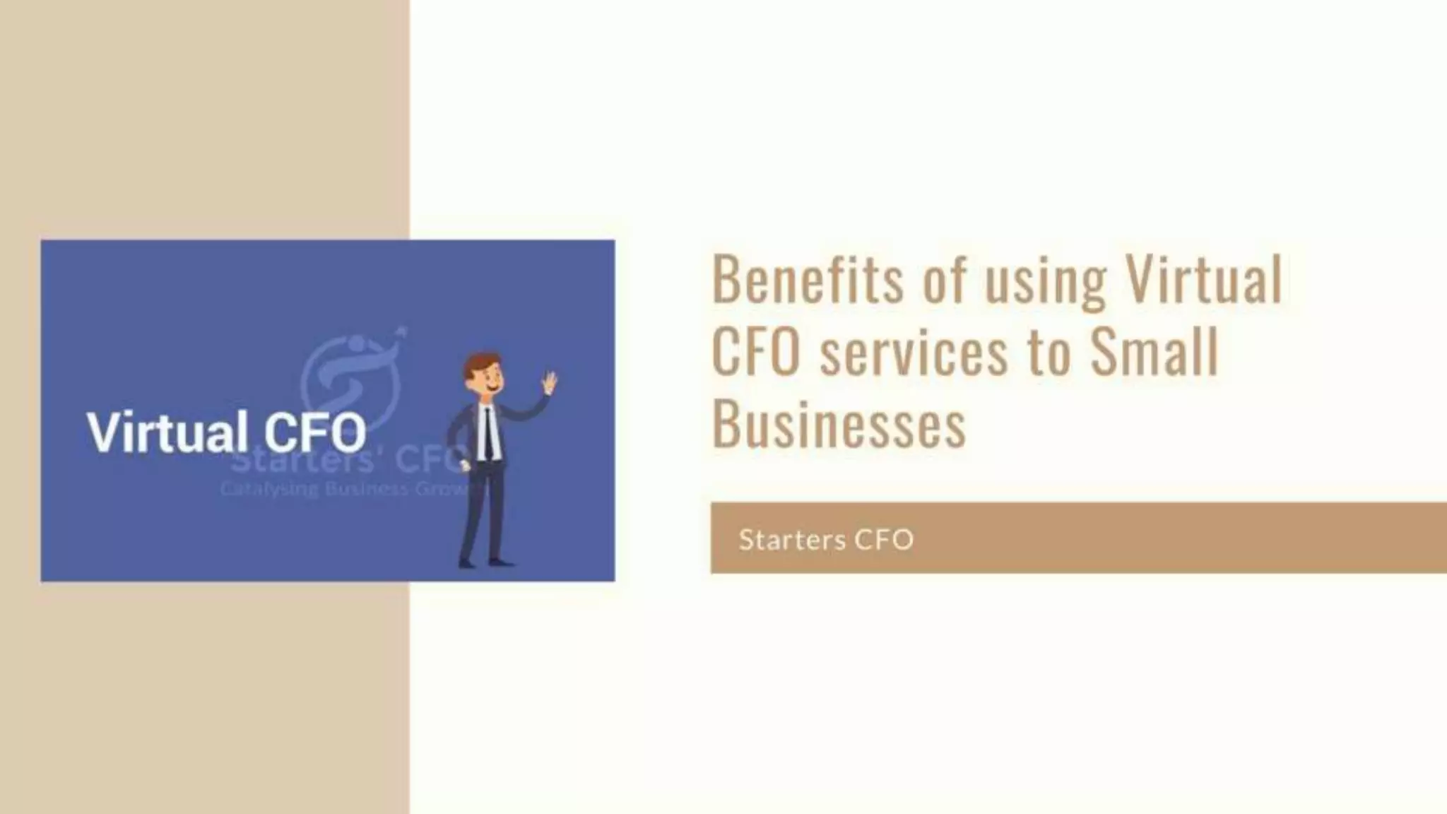 Benefits of using Virtual CFO services to Small Businesses - Starters ...
