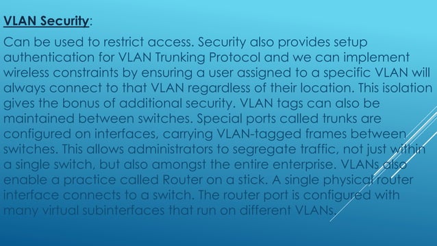 Benefits of vlan | PDF