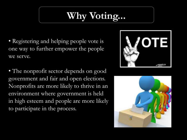 Benefits of voting | PPT | Civic affairs | Politics