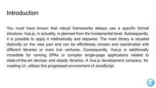 Benefits of vue.js technology for business | PPT