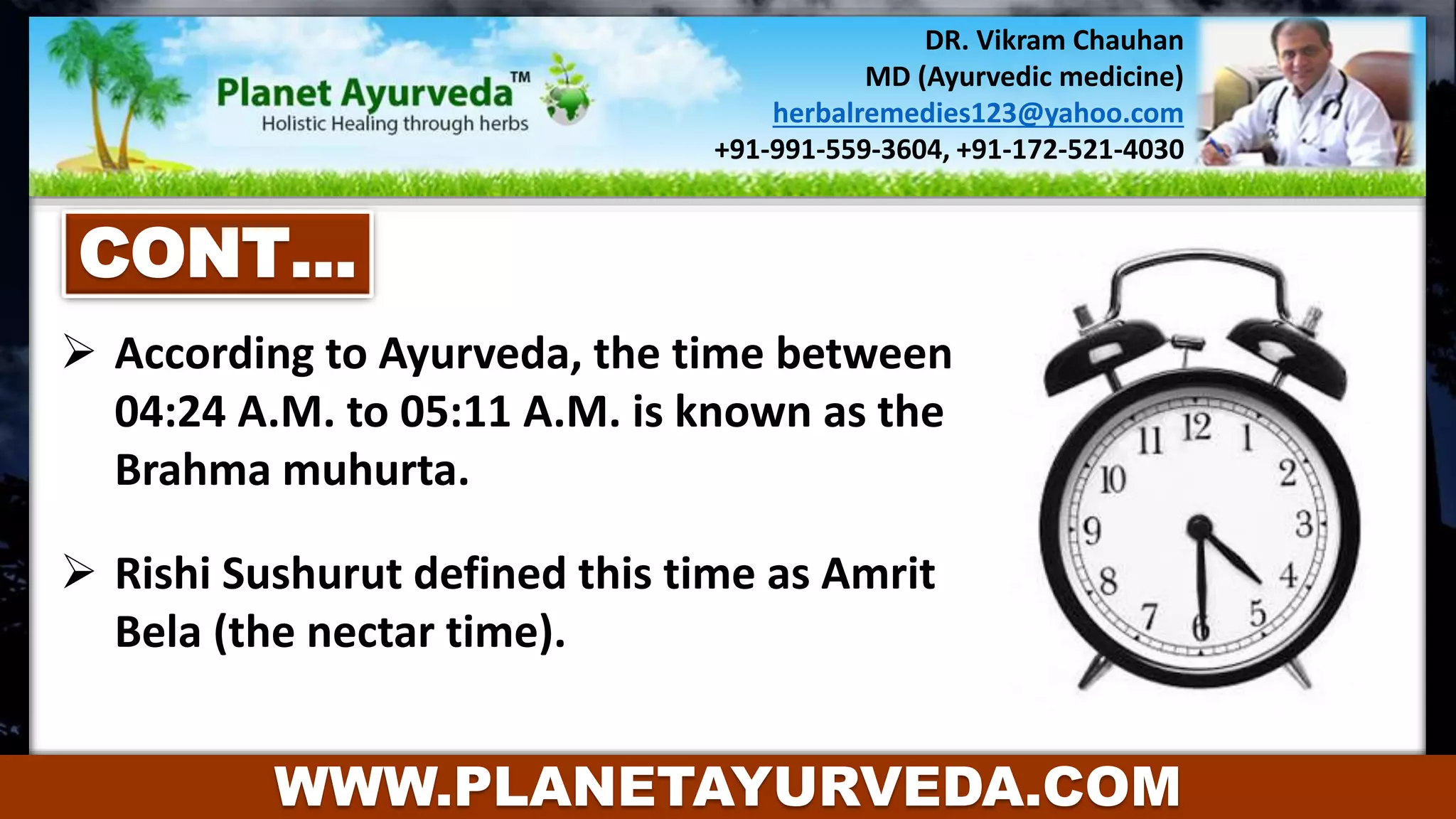 BENEFITS OF WAKING UP IN THE BRAHMA MUHURTA | PPTX