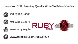 Benefits of wearing yellow sapphire and ruby together | PPT | Free Download