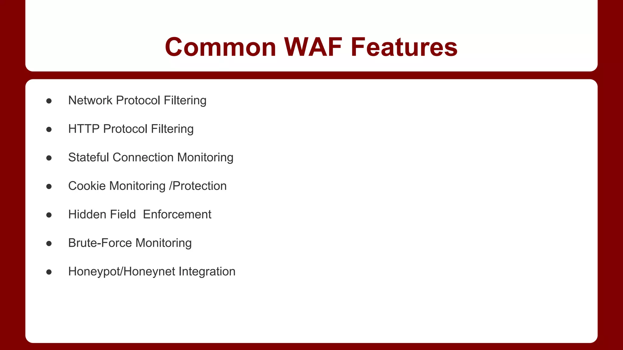Benefits of Web Application Firewall | PPT