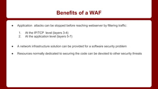 Benefits of Web Application Firewall | PDF