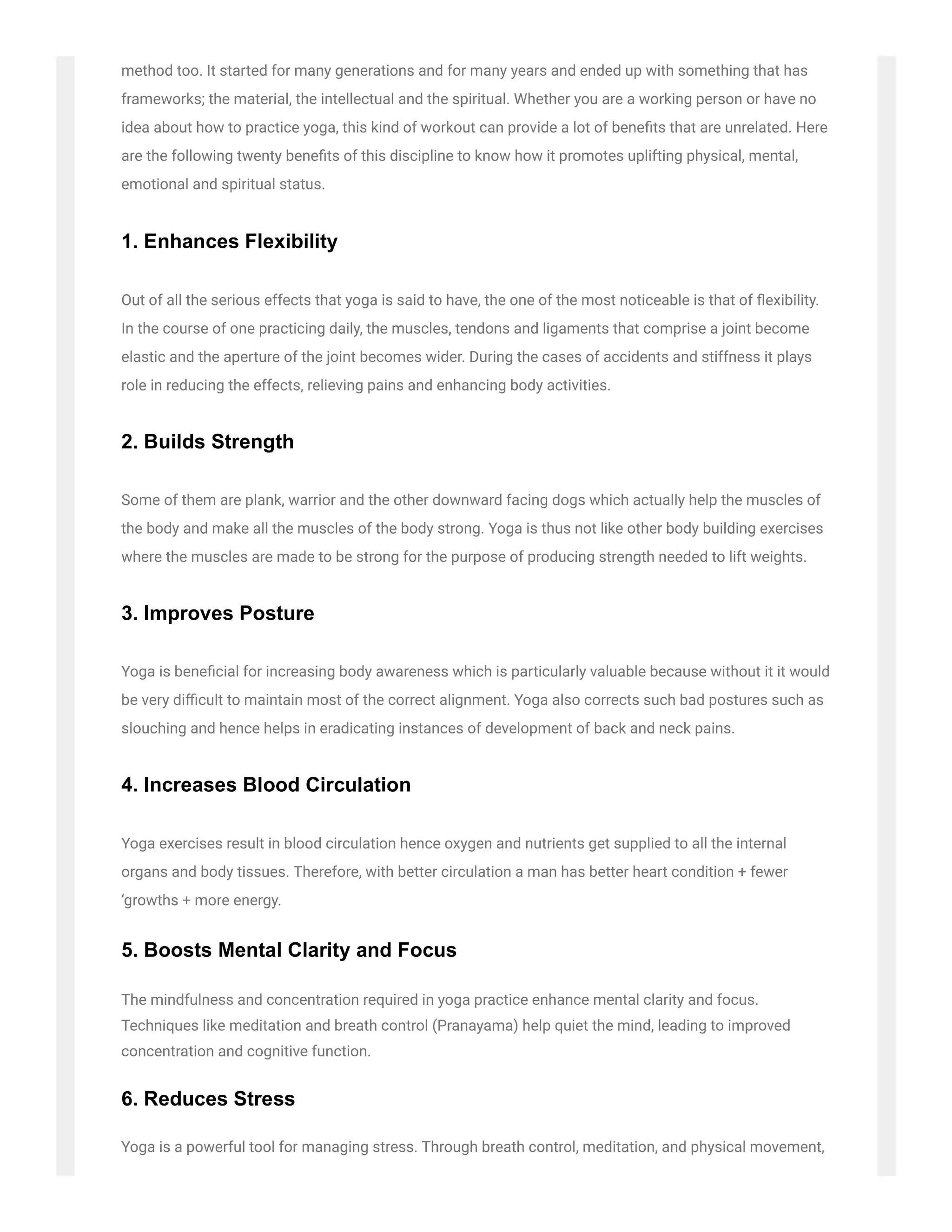 "Top Benefits of Yoga: Mind, Body, and Soul Harmony" | PDF