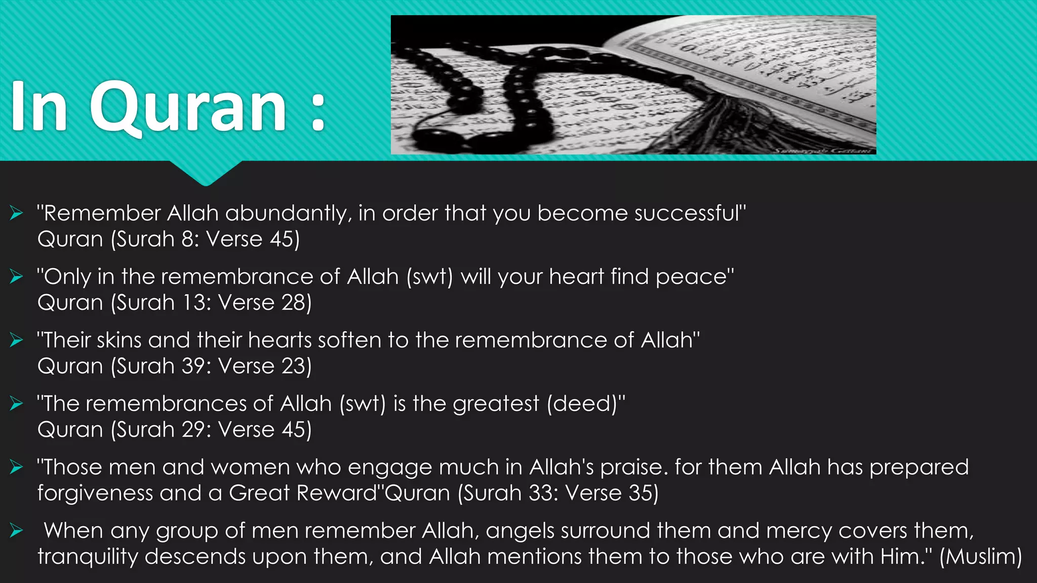 Benefits of zikr | PPTX