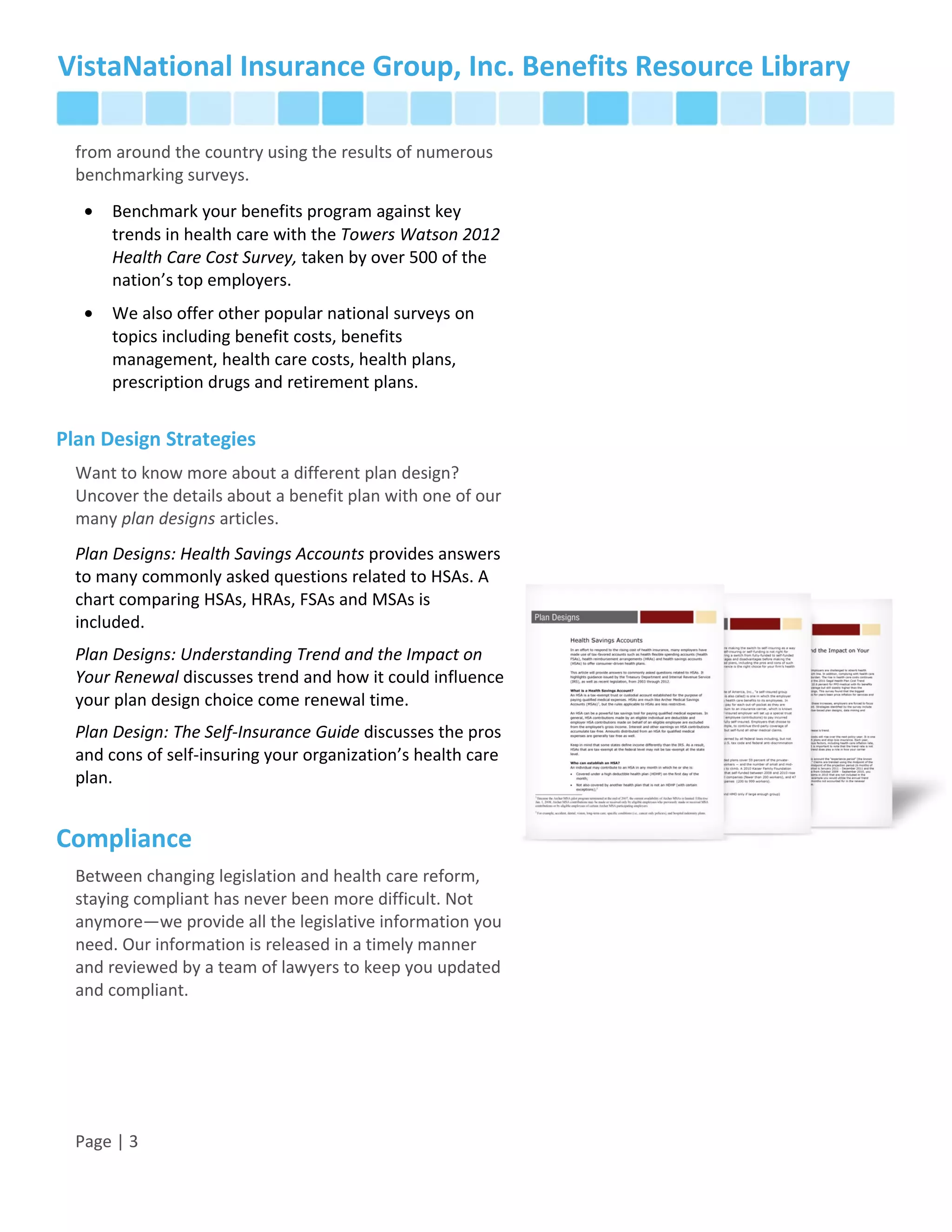 VistaNational Resource Library | DOC | Health Insurance | Insurance