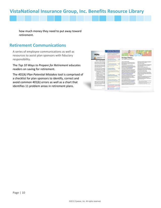 VistaNational Resource Library | DOC | Health Insurance | Insurance