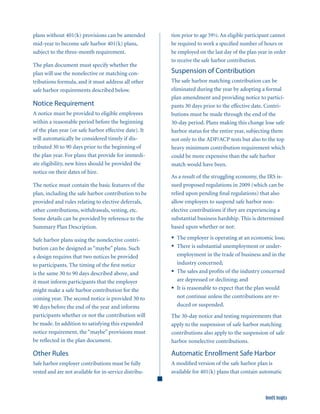 Benefits: Safe Harbor 401k | PDF