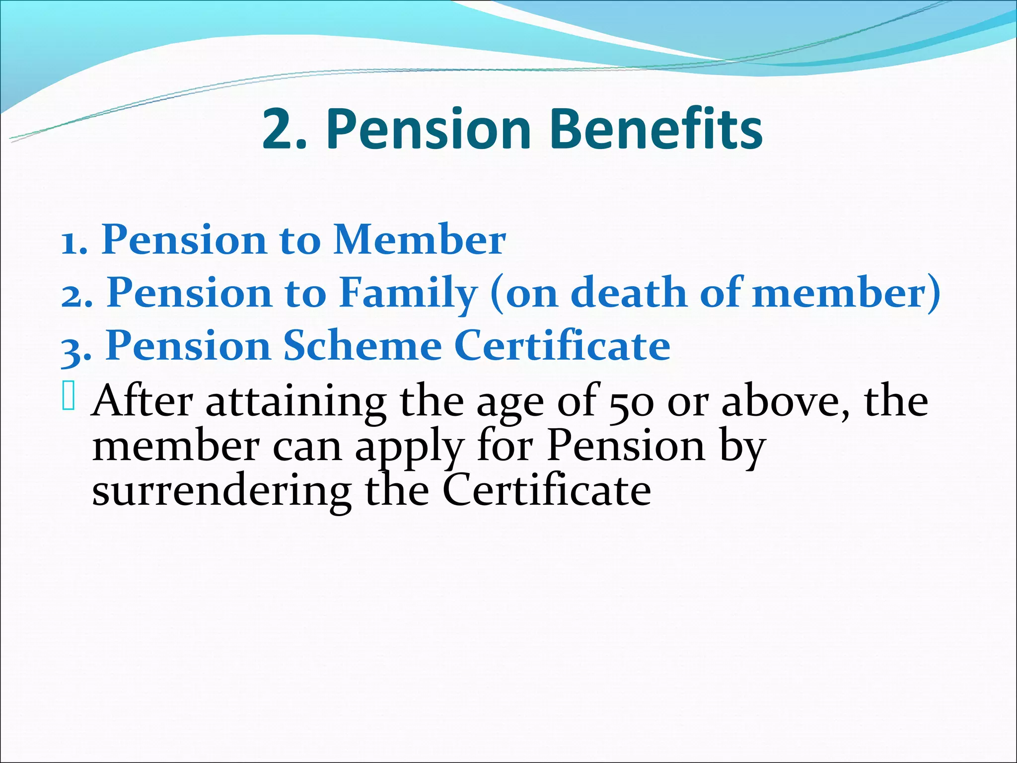 Benefits under EPF | PPT