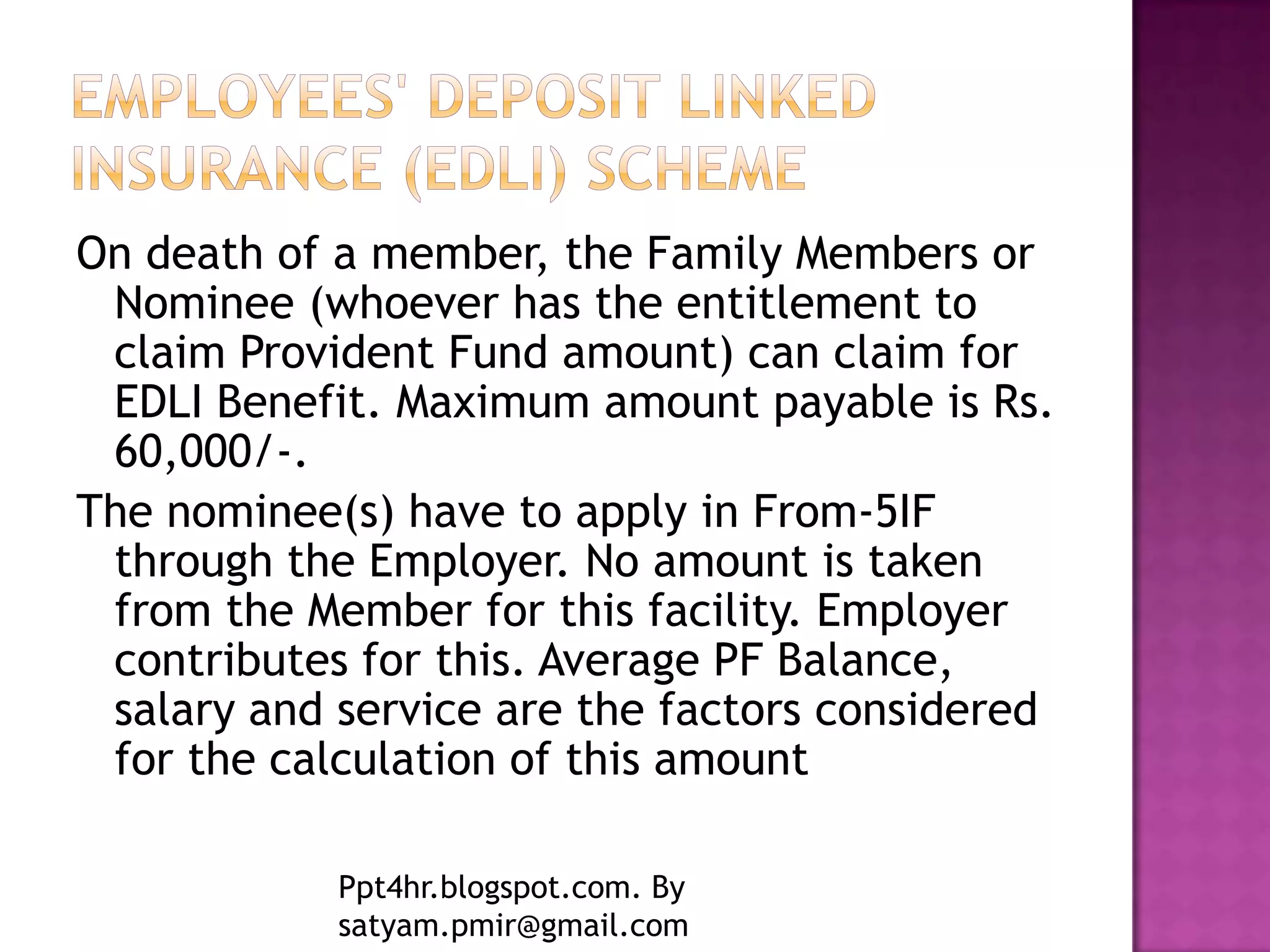 Benefits Under Epf.Ppt