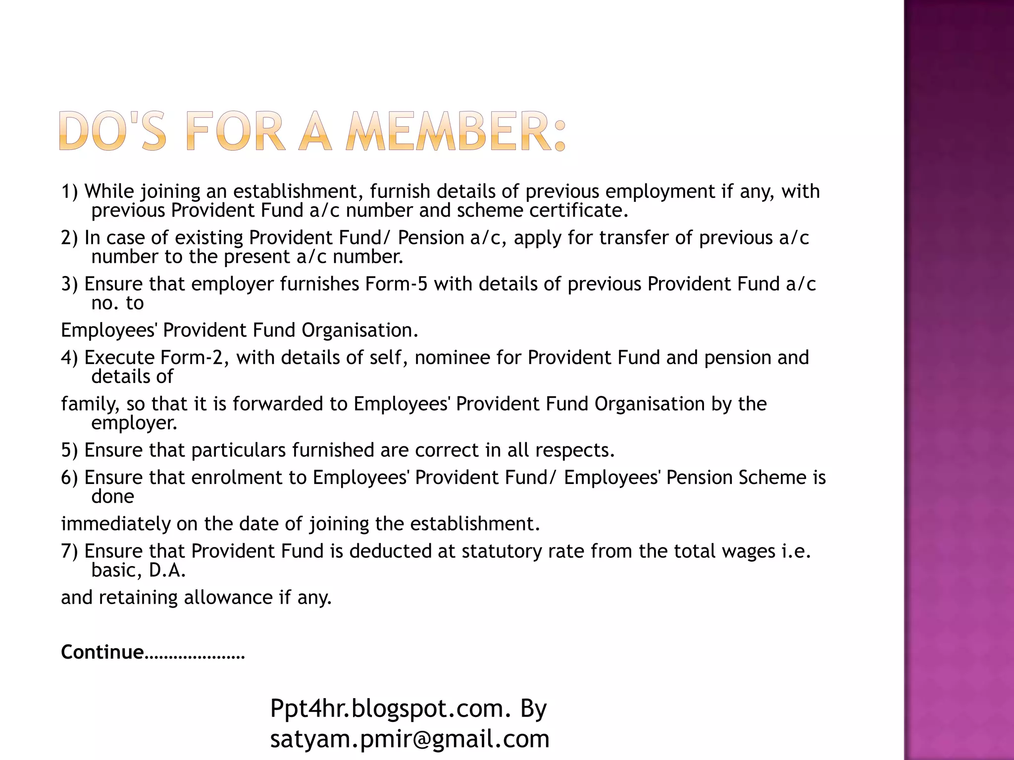 Benefits Under Epf.Ppt